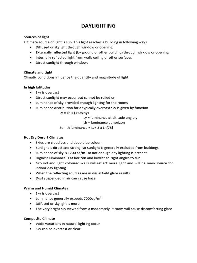 Daylighting | PDF