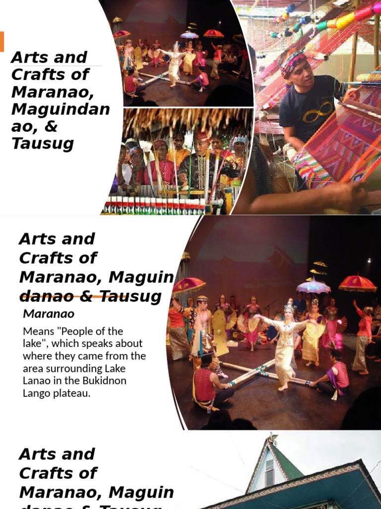 Arts and Crafts of Maranao, Maguindan Ao, & Tausug | PDF