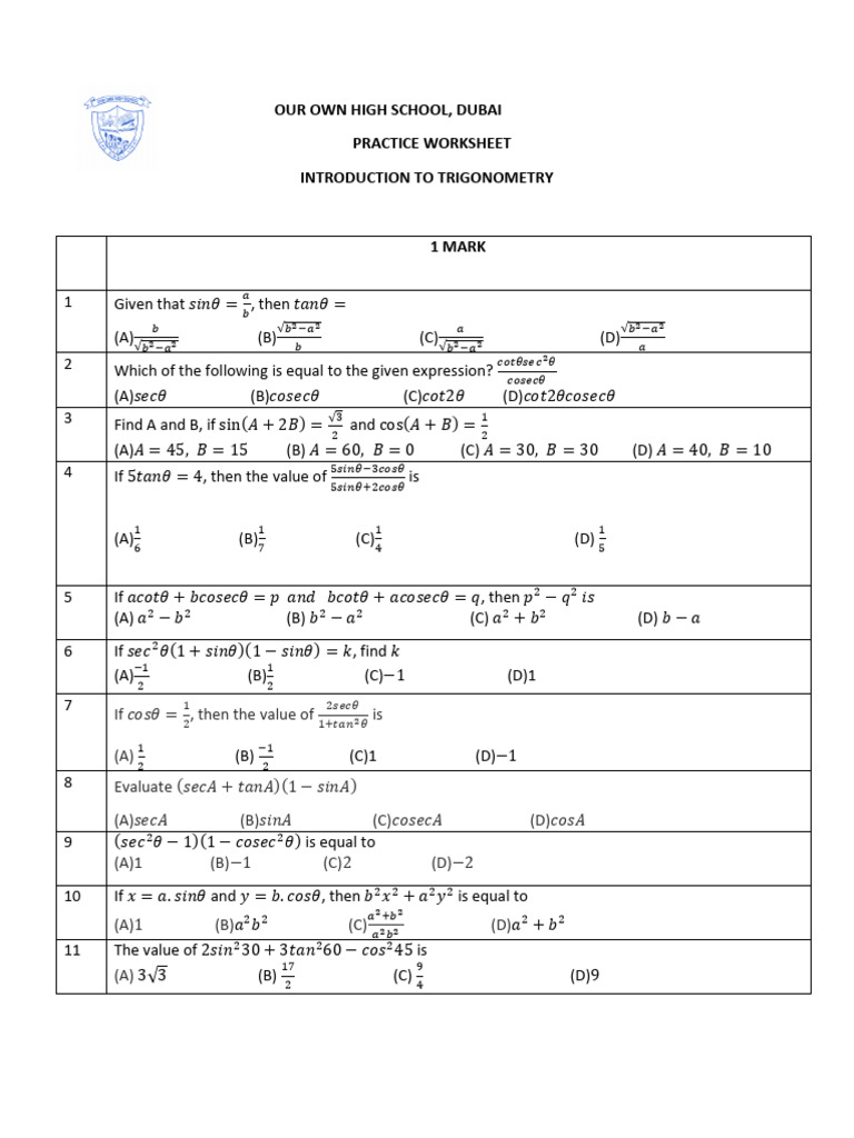Worksheet and CASE STUDIES (1) | PDF