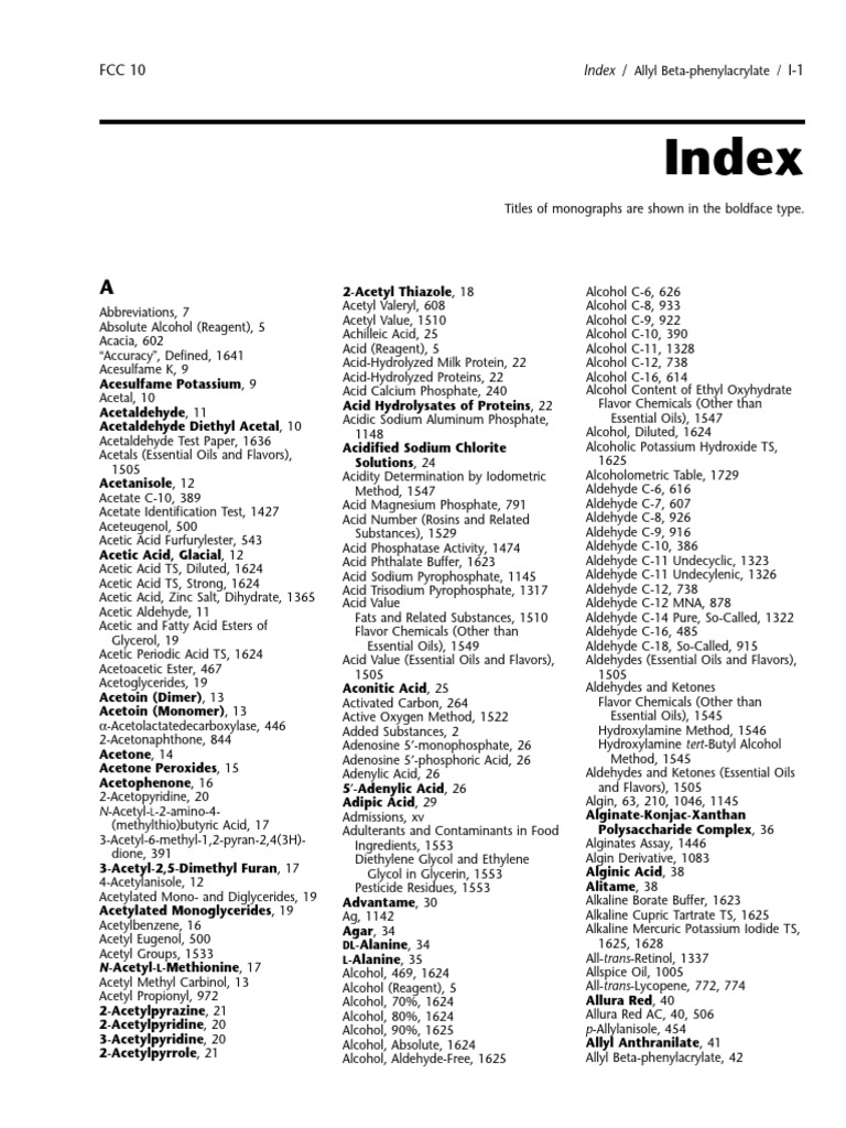 FCC 10 Index | PDF