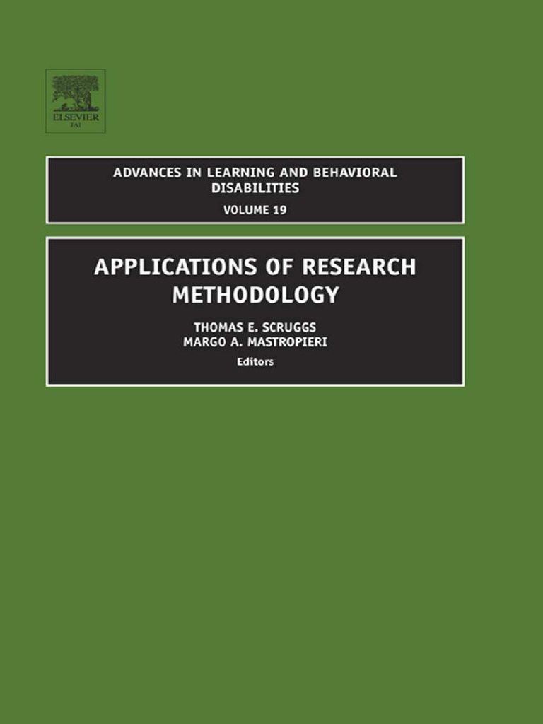 Ebook Applications of Research Methodology | PDF