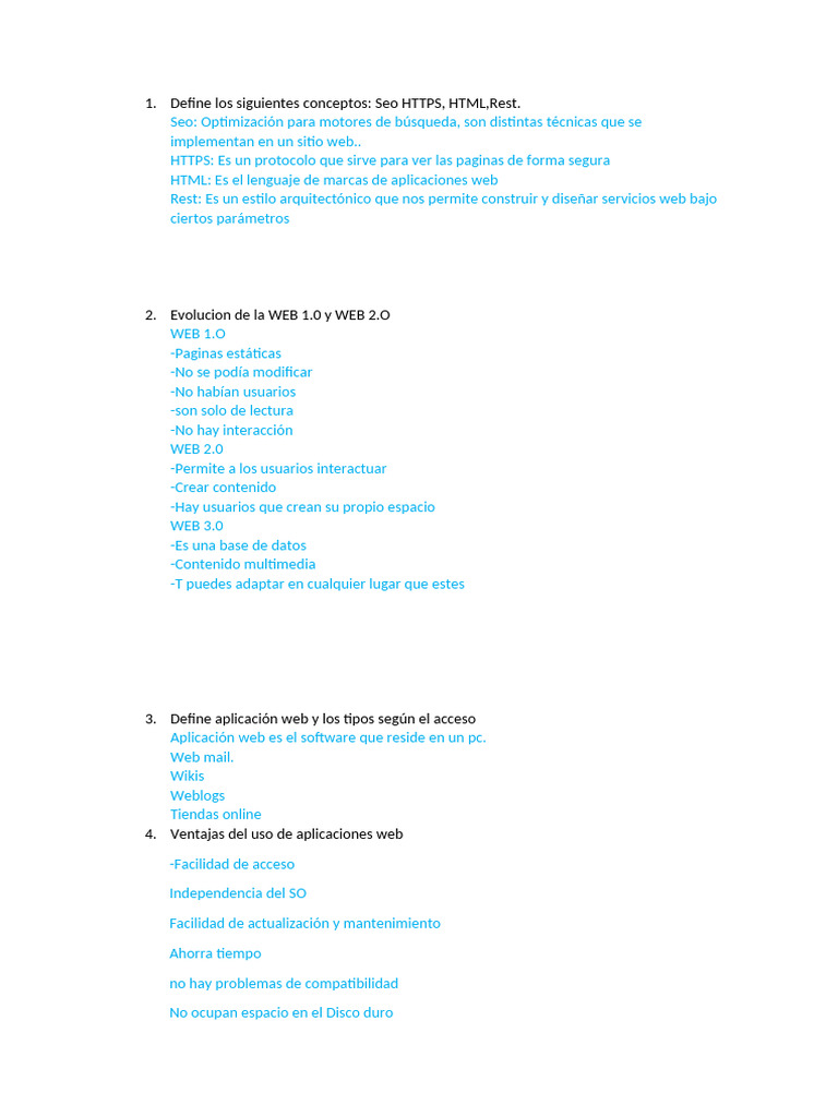 Define Los Siguientes Conceptos | PDF