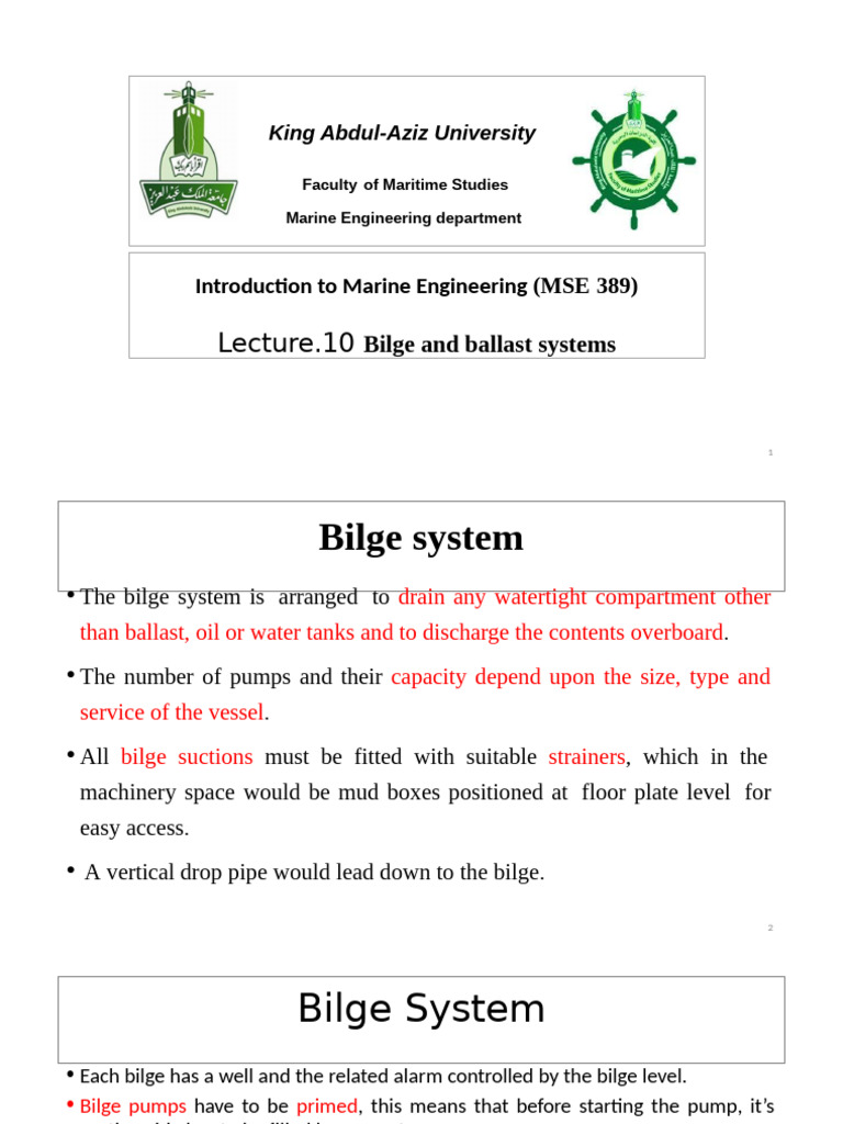 10-Bilge and Ballast Systems 2 | PDF