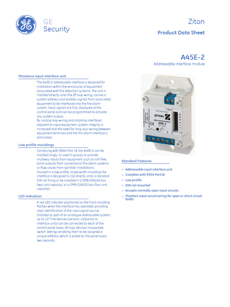 A45e-2 Mini Interface Unit | PDF
