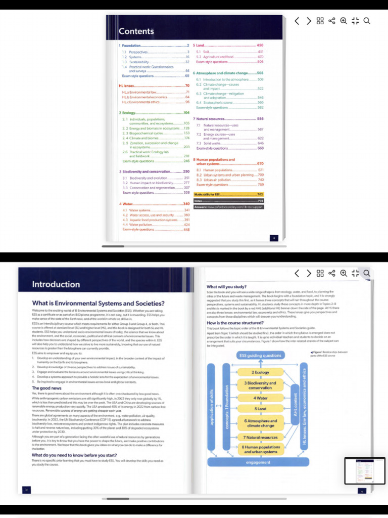 Topic 1 ESS Oxford | PDF