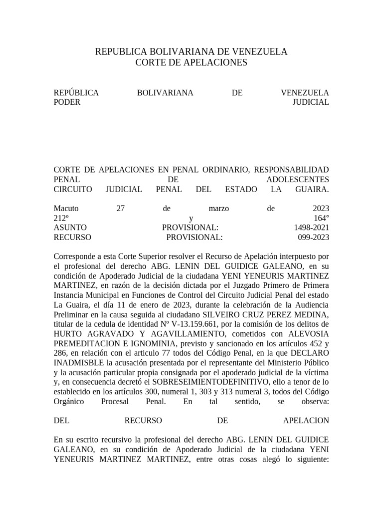 competencia de un juez de control | PDF