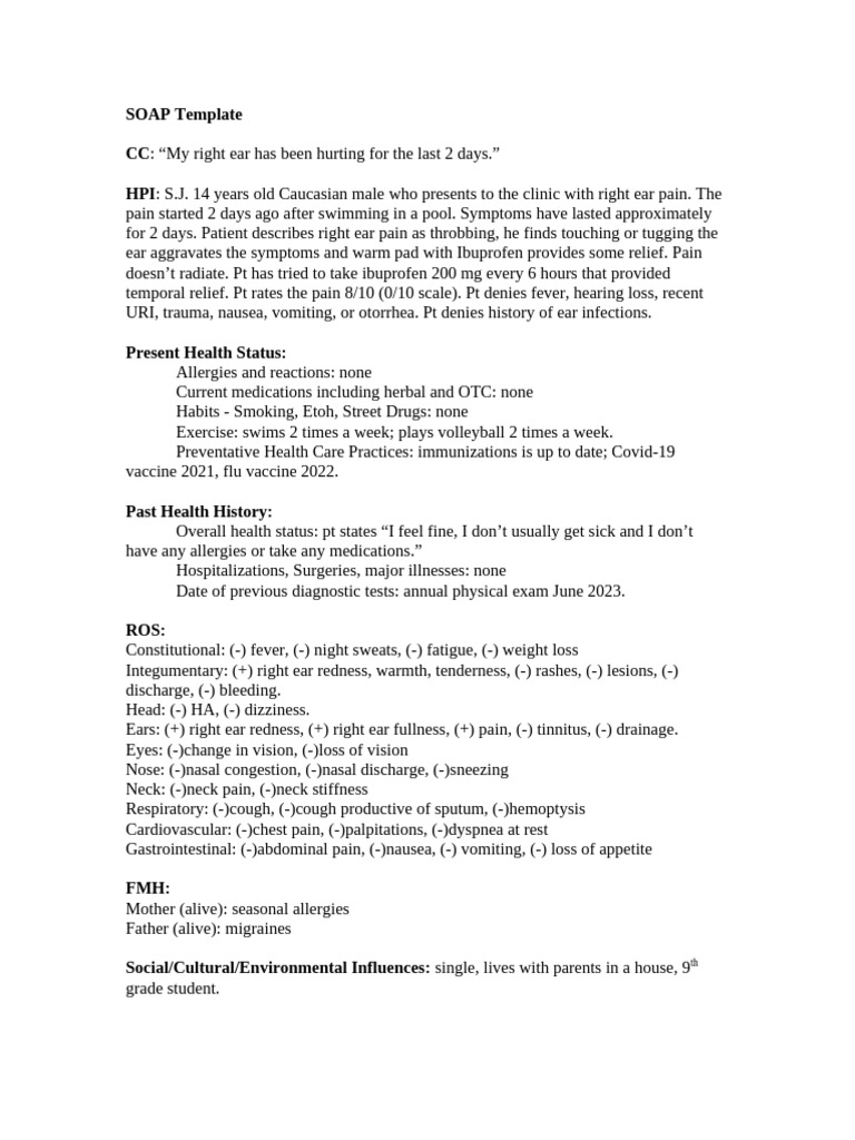 SOAP Assignment !!! | PDF