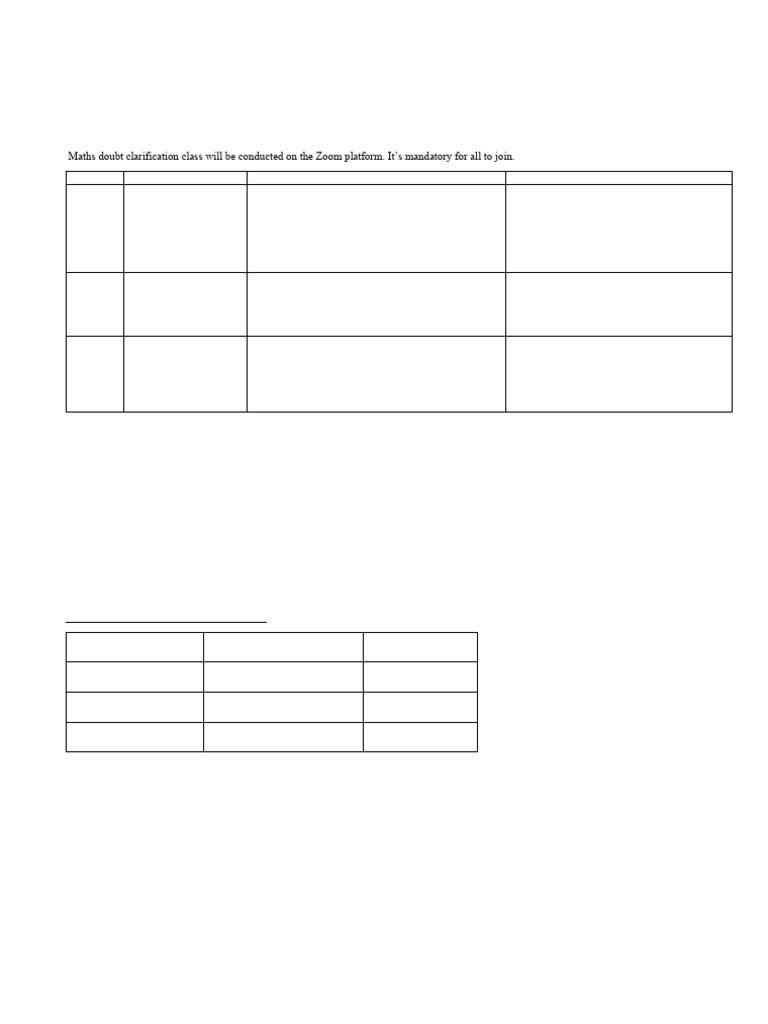 Maths Doubt Clarification SPS 23-24 | PDF