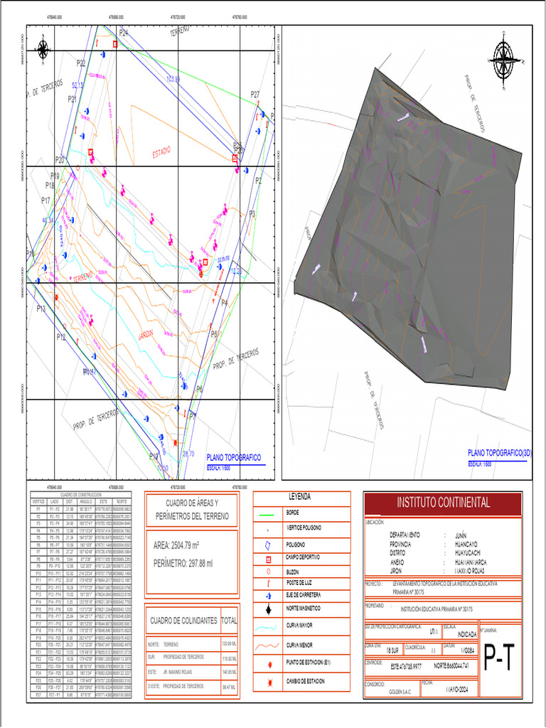 PROYECT-FINAL plano topografico-Layout1 | PDF