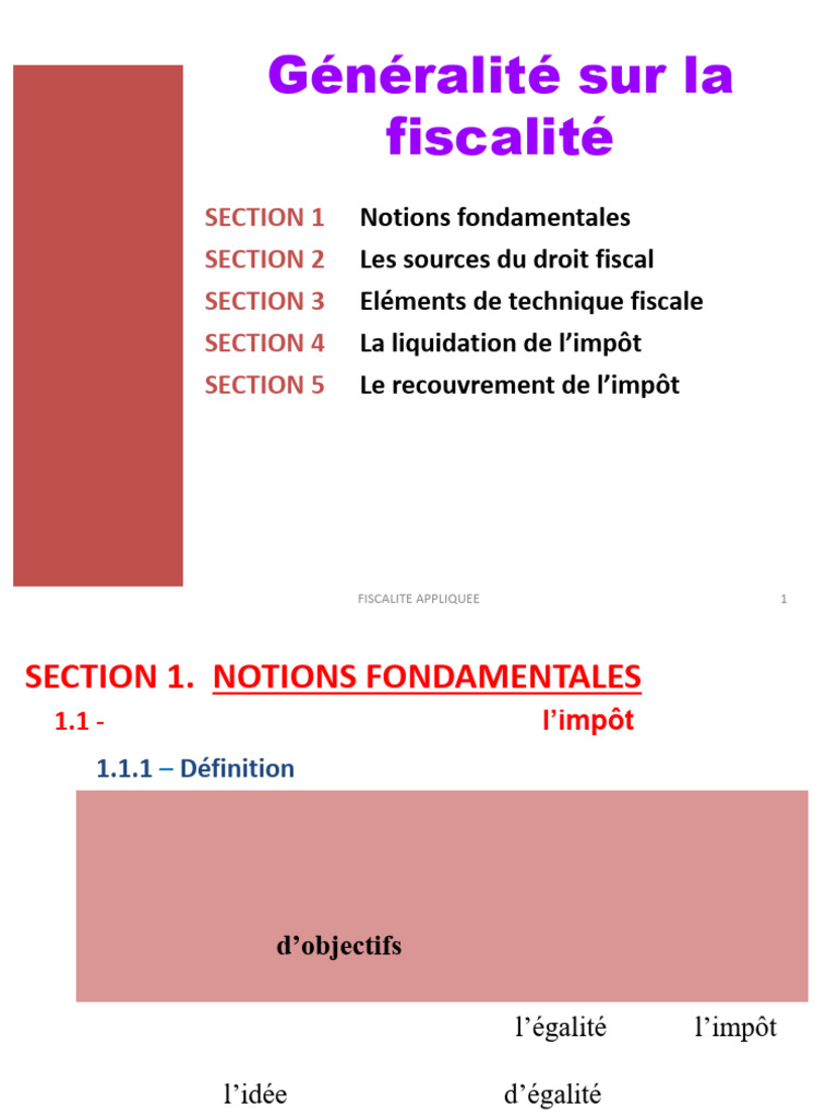 Fiscalite Appliquee 2024 Inscae | PDF
