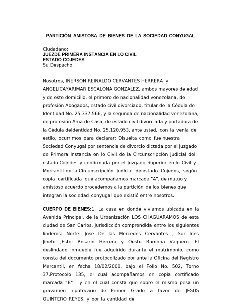 Inerson-Cervantes. Comunidad de Gananciales. Modulo Ii | PDF