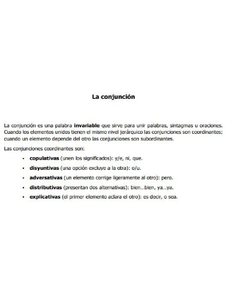 La Conjunción | PDF