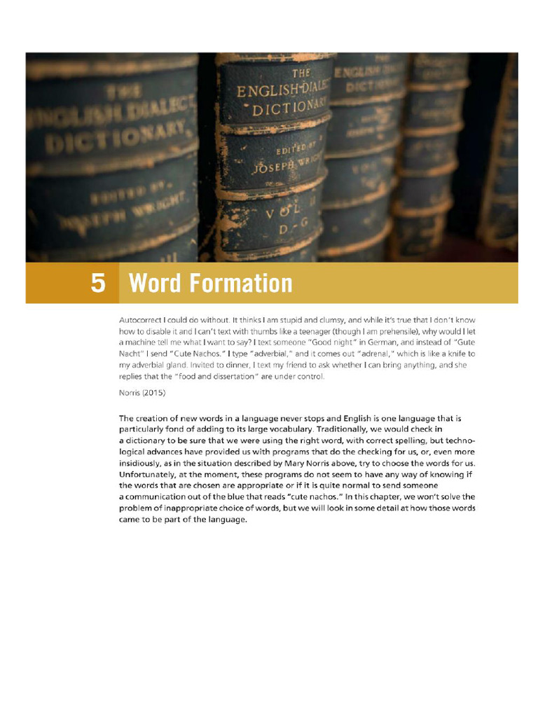 Word Formation Processes & Morphology | PDF