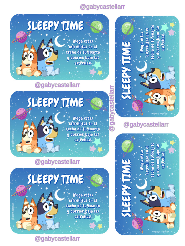 Bluey Sleepy Time | PDF