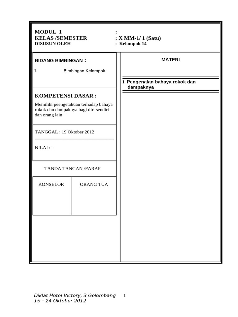 Kel. 14 Contoh Modul | PDF