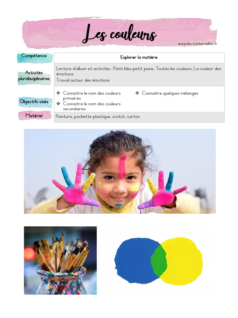 Les Couleurs - Séquence | PDF
