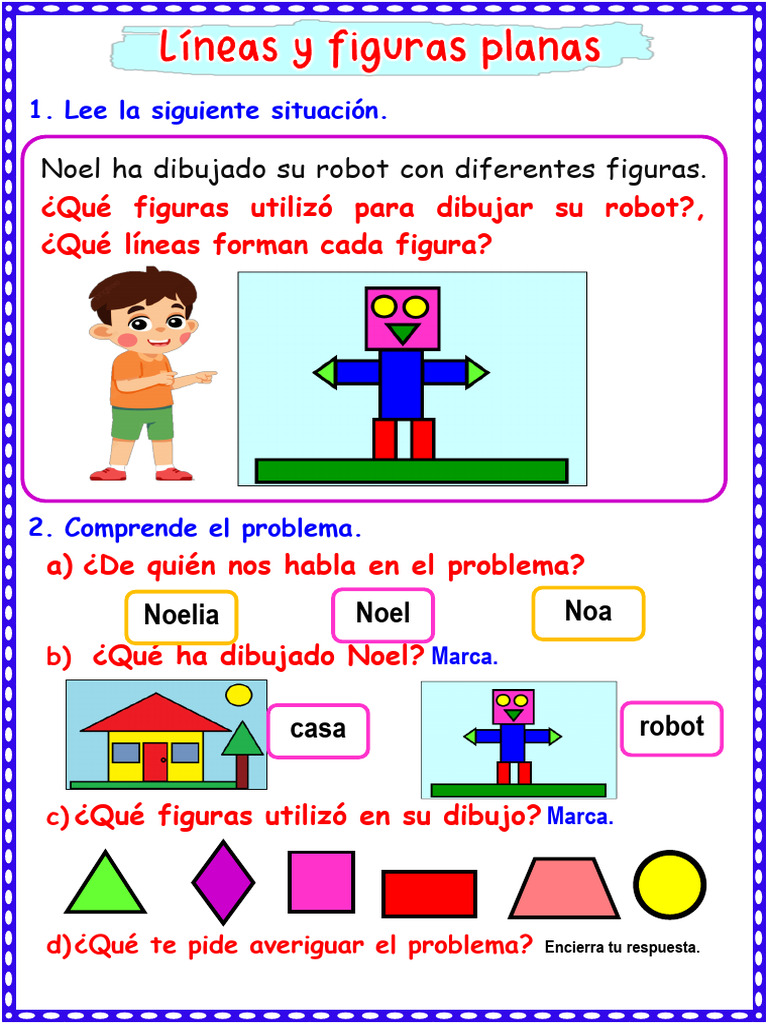 F. Conocemos Líneas y Figuras | PDF