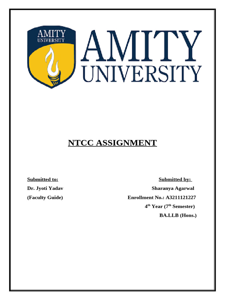 NTCC Report (2024) | PDF