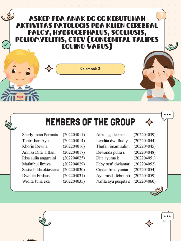 Askep Kep Anak GG Kebutuhan Patologis Kel 3 Fix | PDF