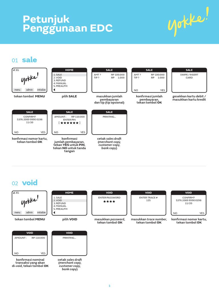 petunjuk standard edc | PDF