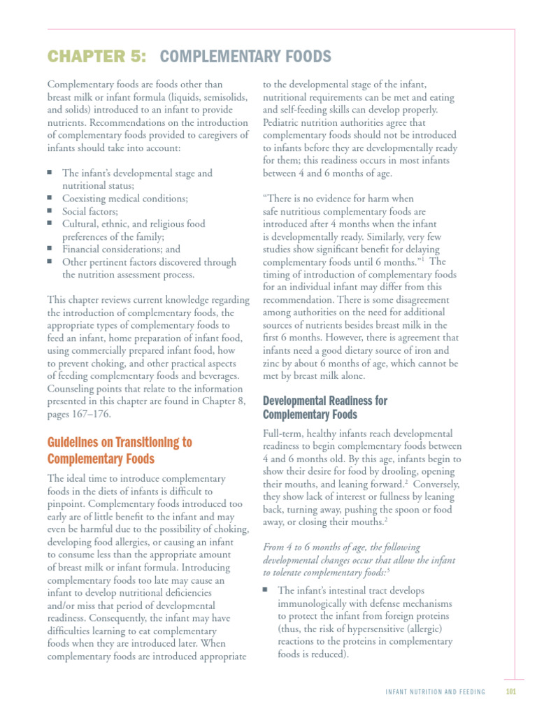 11.chapter5 ComplementaryFoods | PDF