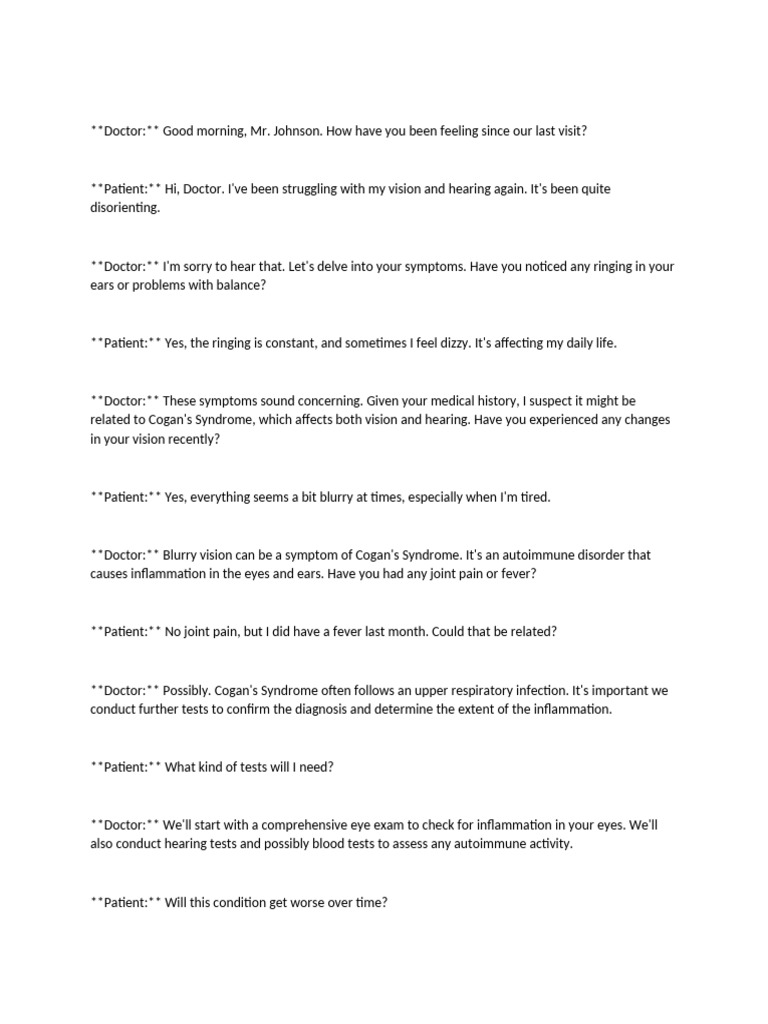 Cogan's Syndrome | PDF