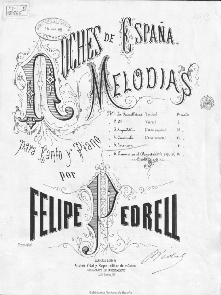 Pedrell Serenata | PDF