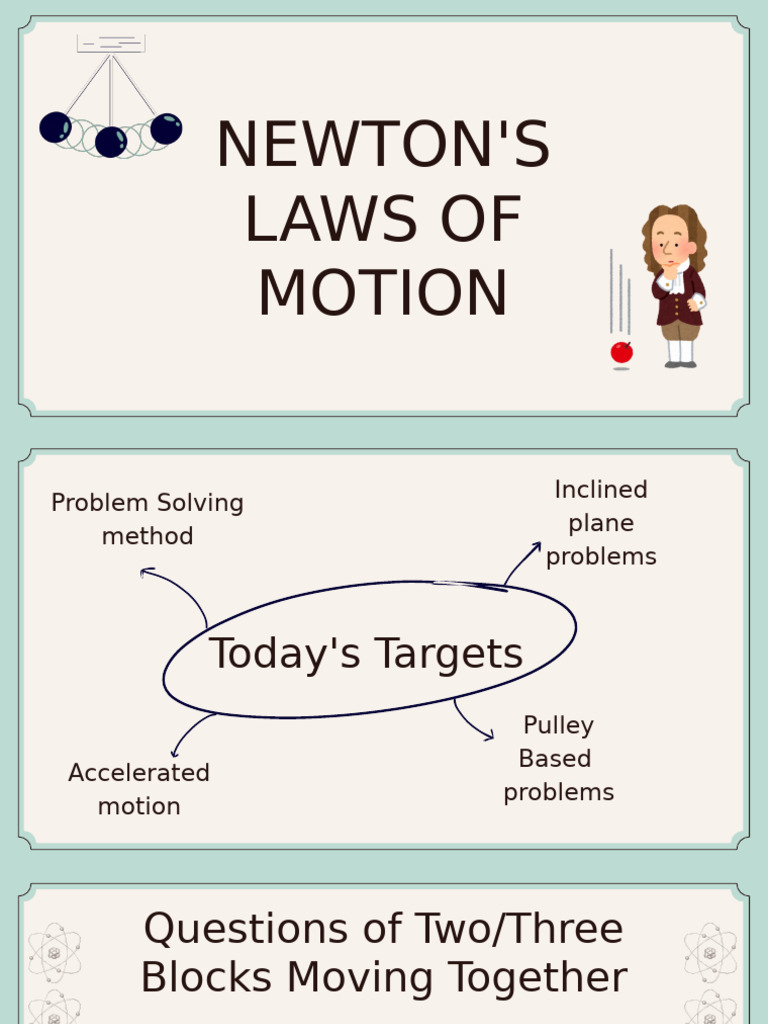 Newtons Laws of Motion | PDF