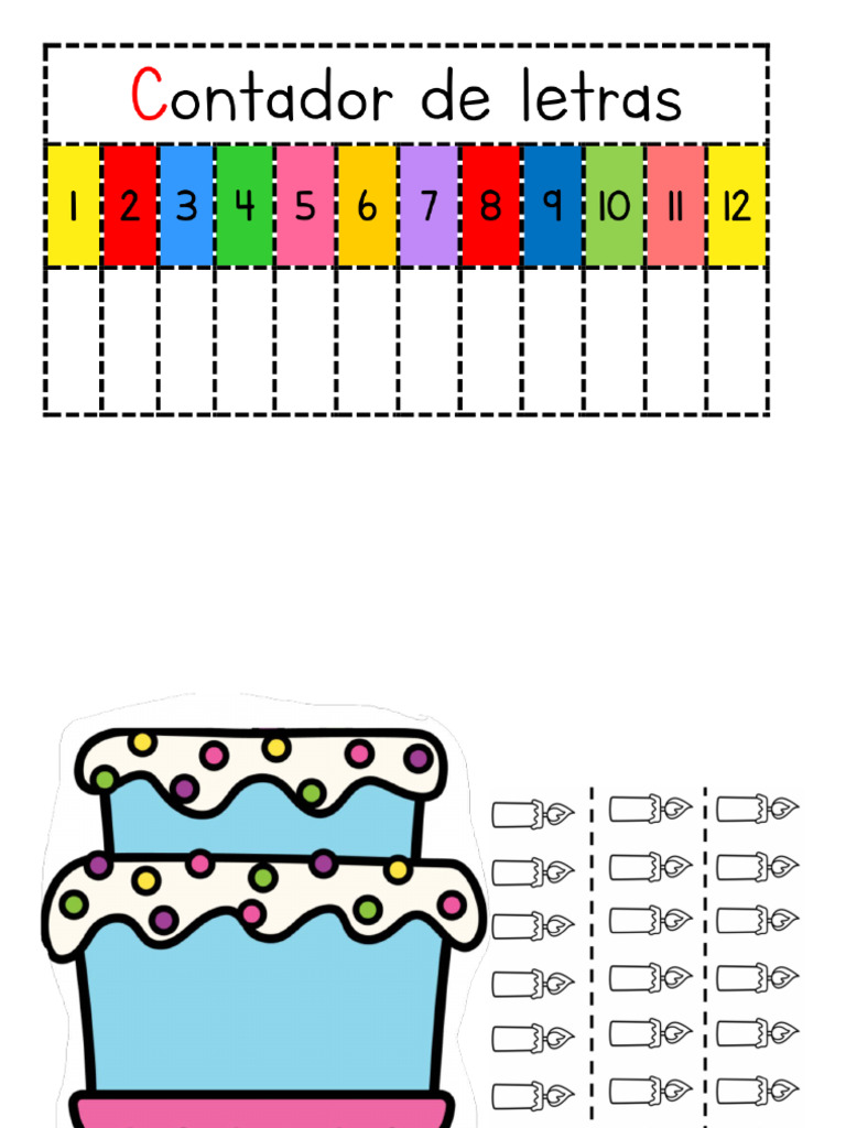 Material Pastel y Contador de Letras | PDF