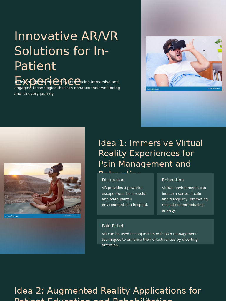 Innovative ARVR Solutions For in Patient Experience | PDF