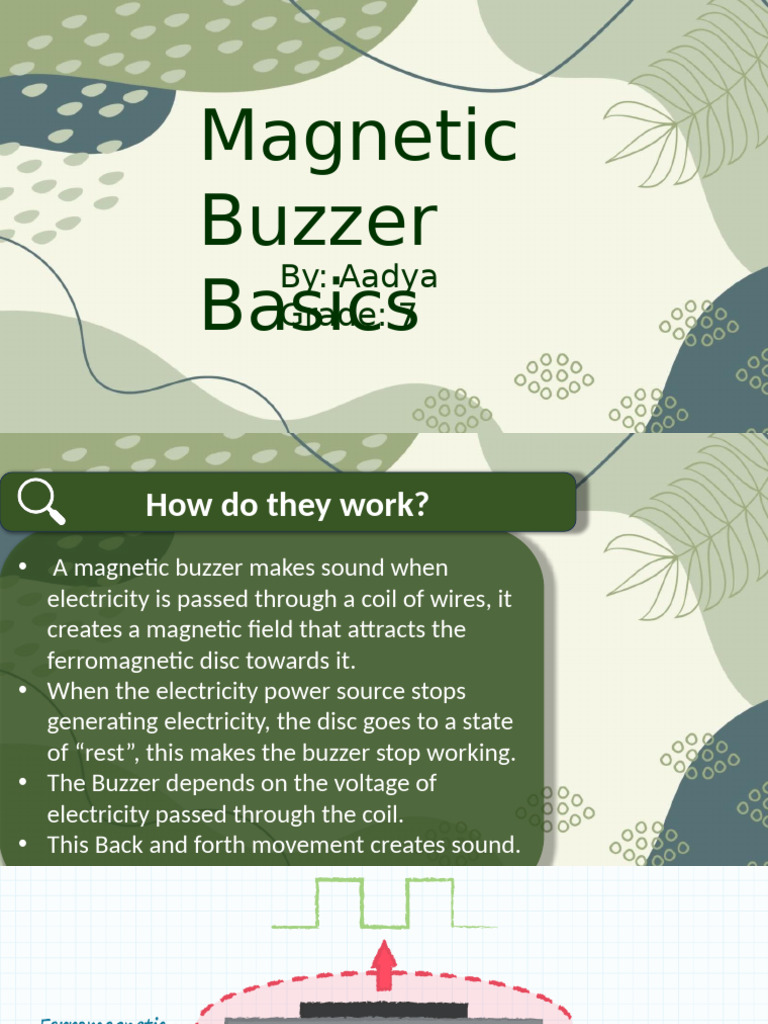 Magnetic Buzzer Basics | PDF