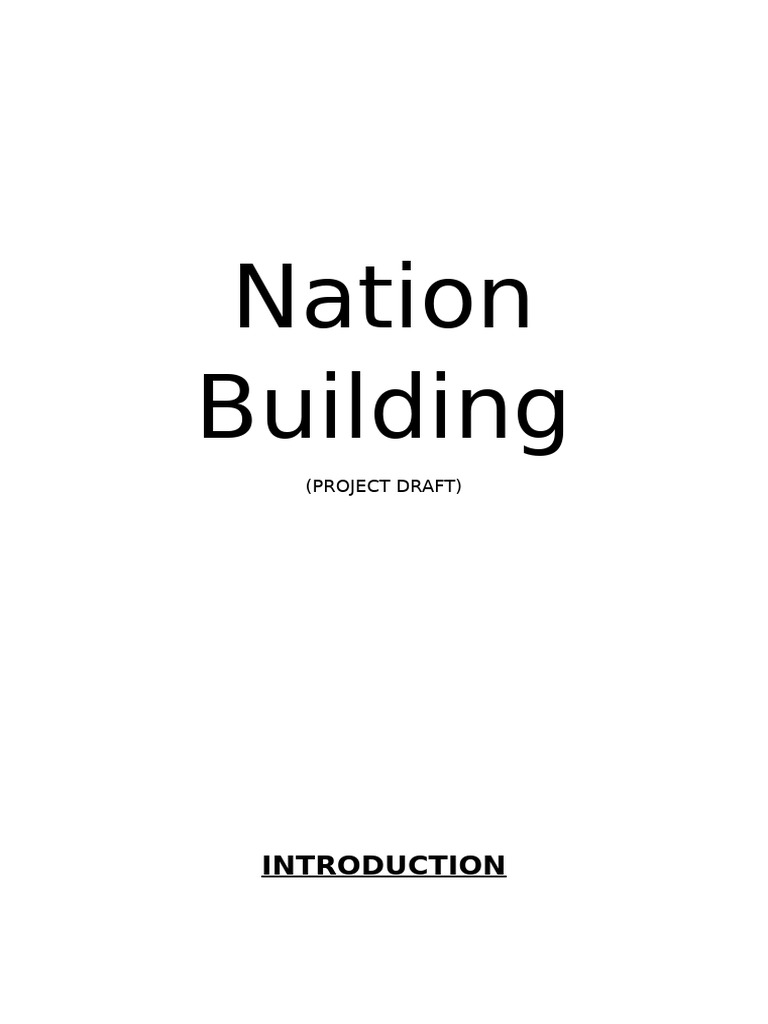 Nation Building | PDF