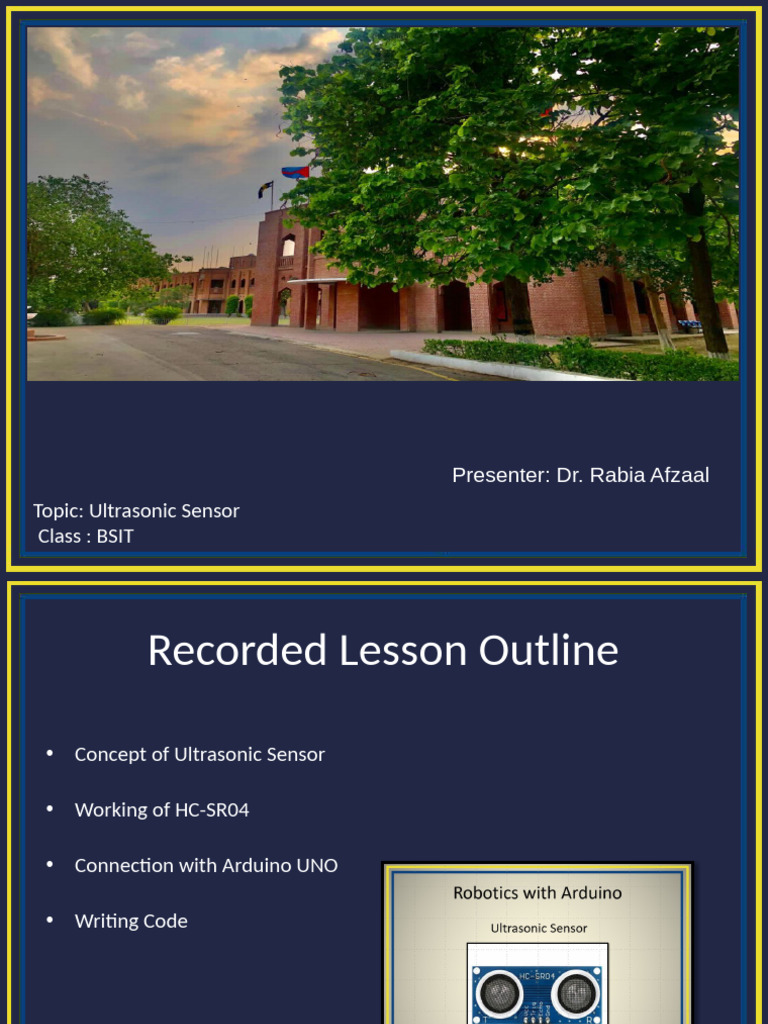 Ultrasonic Sensor | PDF