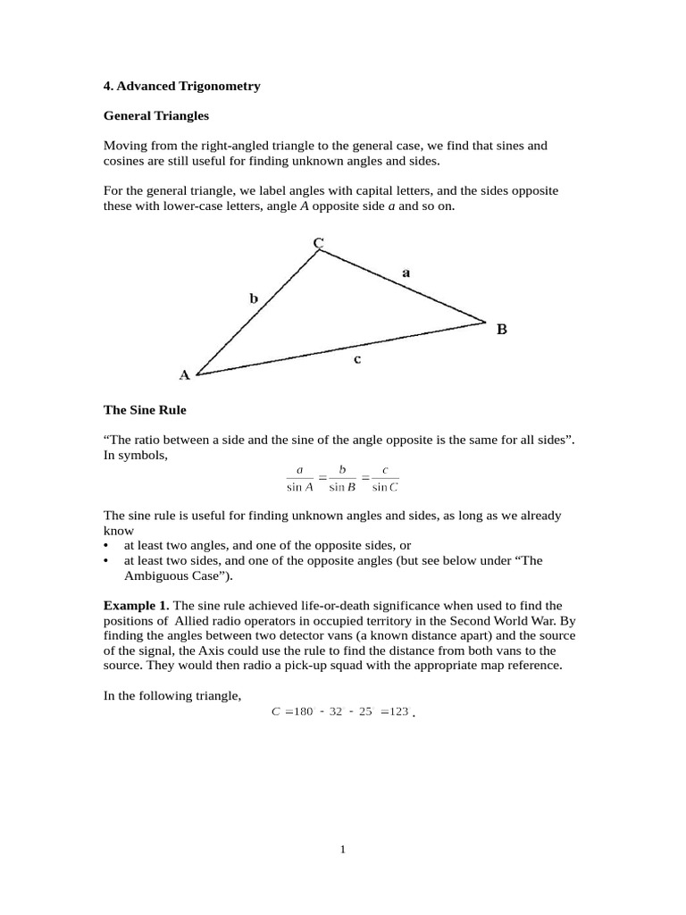 004 trigonometry part 2 mre advanced trigonometry | PDF