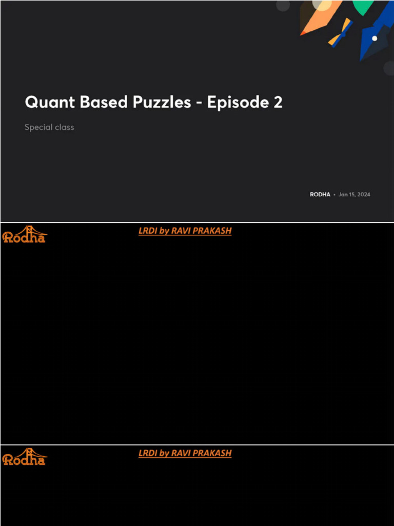 Quant Based Puzzles Episode 2 No Anno | PDF