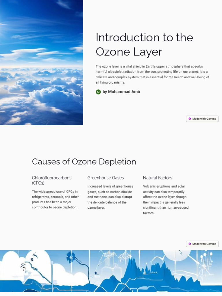 Introduction To The Ozone Layer | PDF