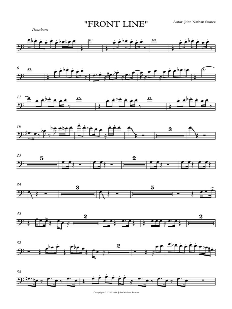 FRONT LINE TROMBONE | PDF