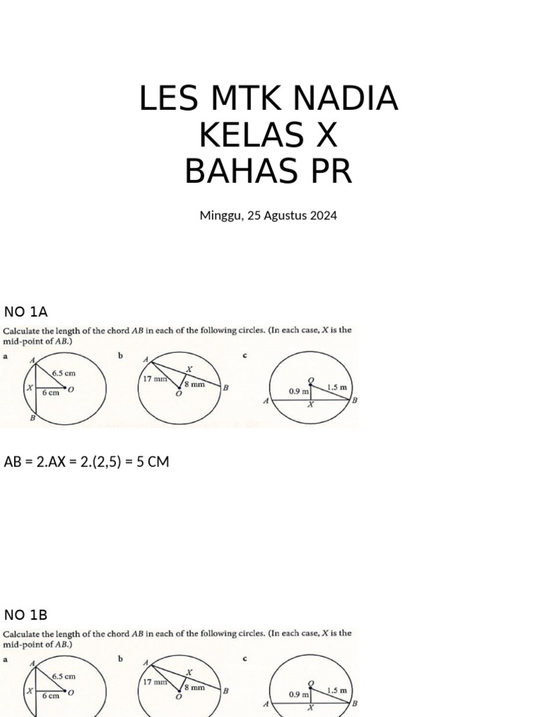 Les MTK Nadia 25 Agustus 2024 | PDF