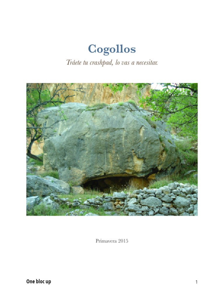 Boulder Cogollos | PDF