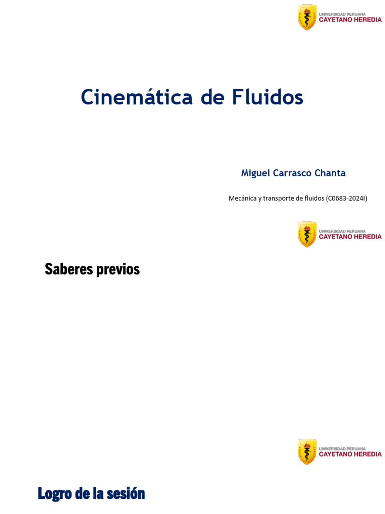 C4 - Cinemática de Fluidos 1 | PDF