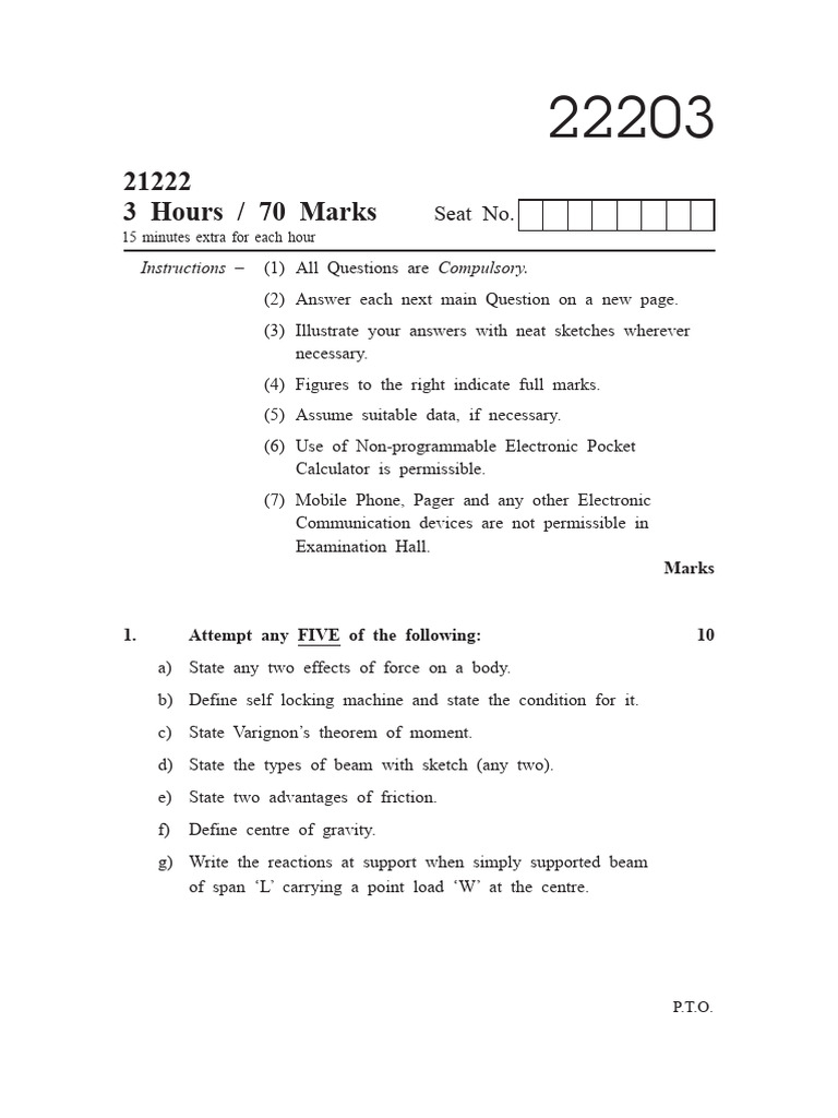 2022 Summer Question Paper (Msbte Study Resources) | PDF
