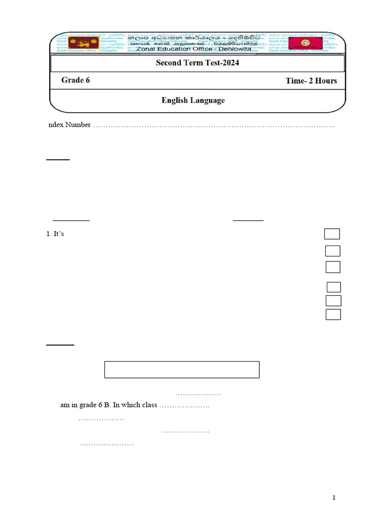 Grade 6 English | PDF