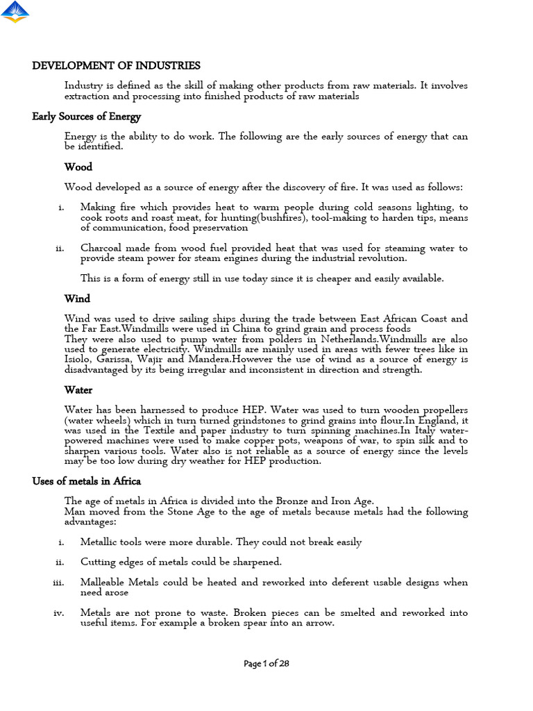 Development of Industries | PDF | Nuclear Power | Industrial Revolution