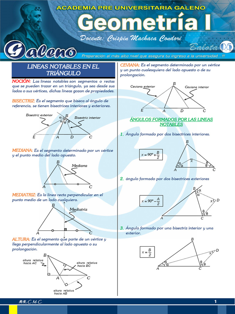 Semana 05 Lineas Notables en El Tri Ngulo | PDF