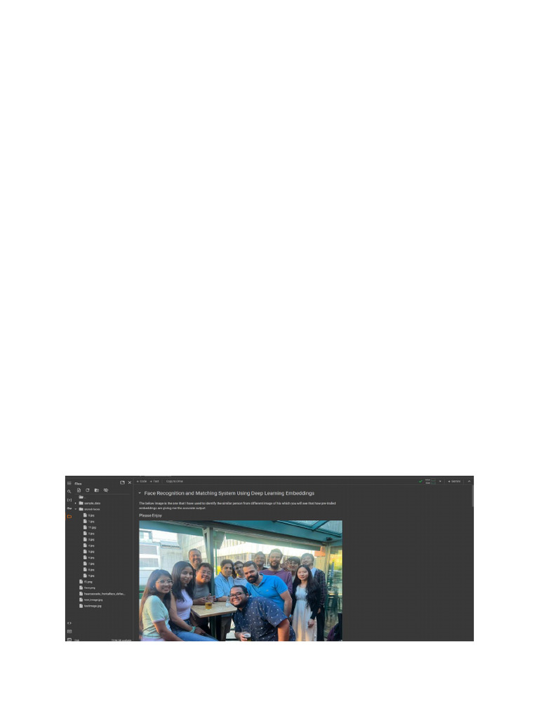 WordFile - Face Recognition and Matching System Using Deep Learning Embeddings | PDF
