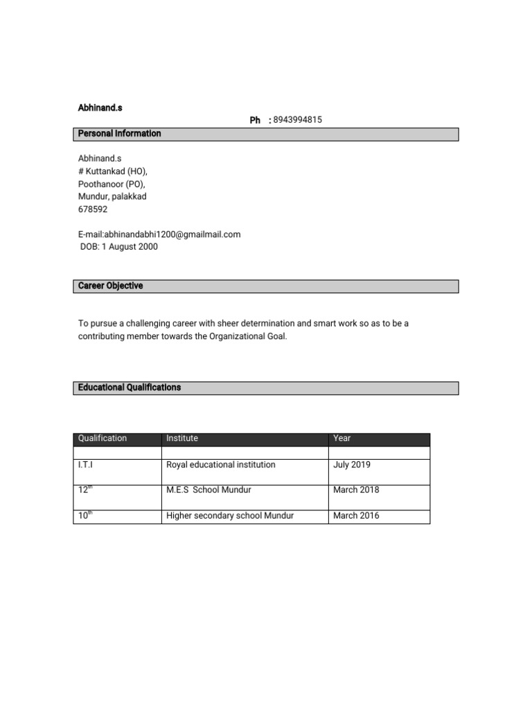 Abhi Resume | PDF