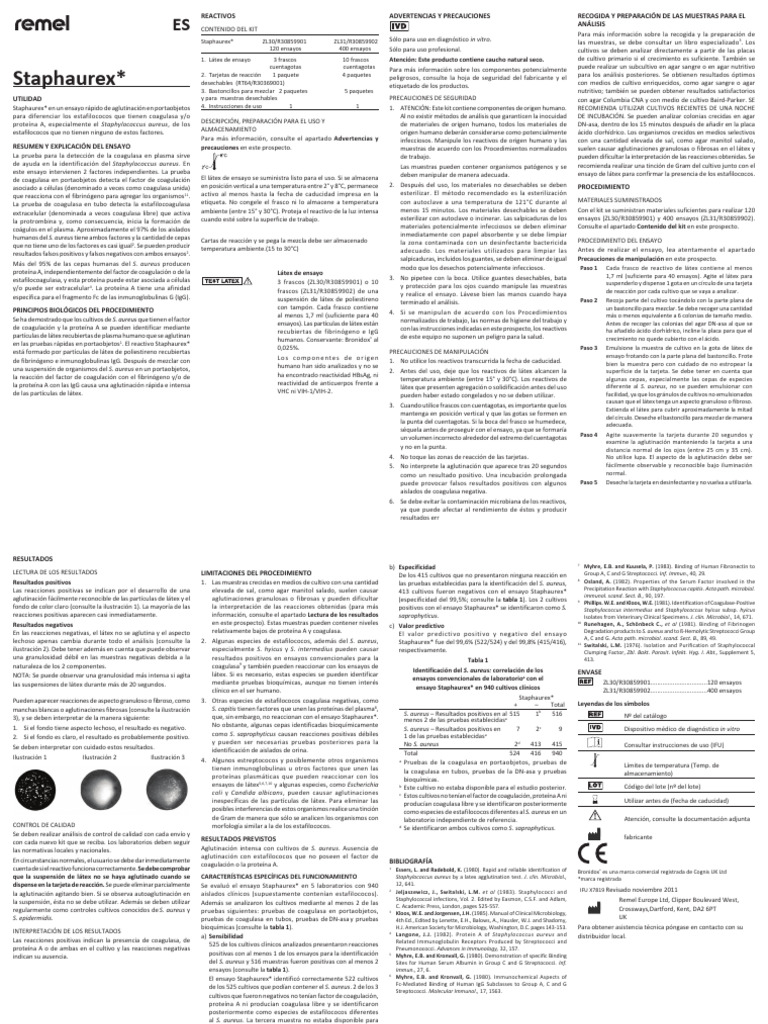 Staphaurex [ES] | PDF
