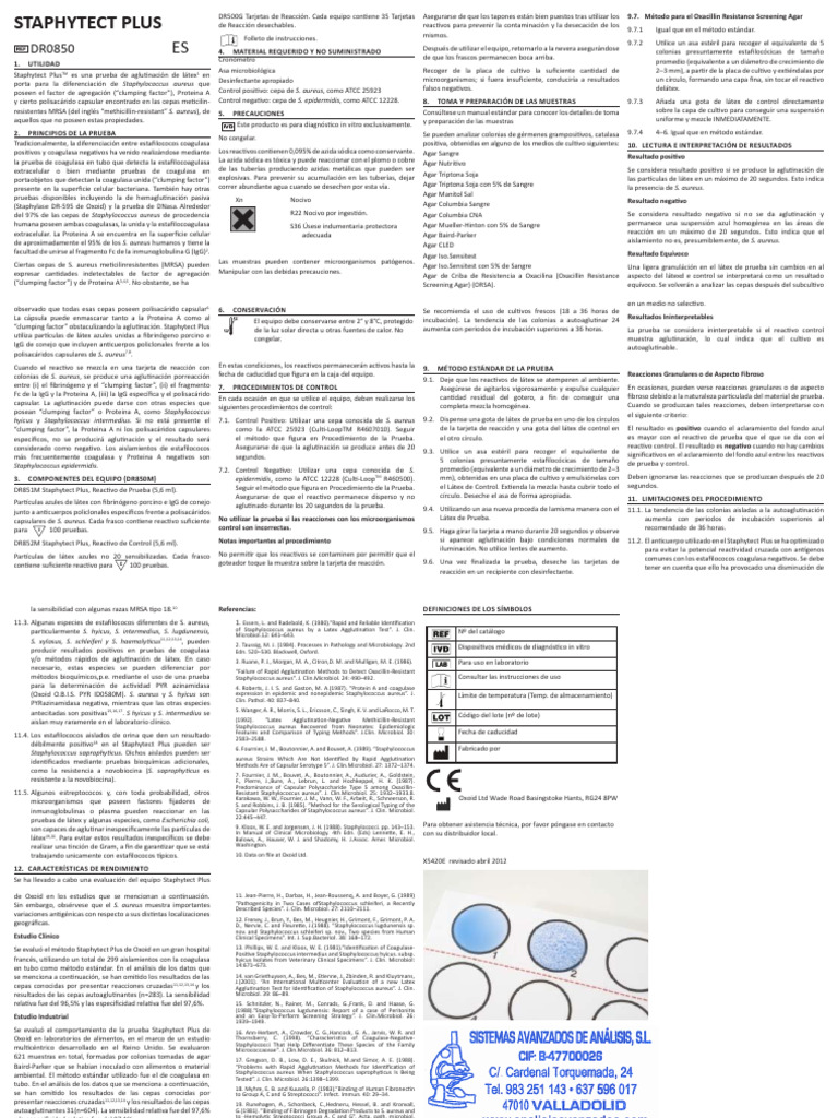 DR0850M Staphytect Plus | PDF