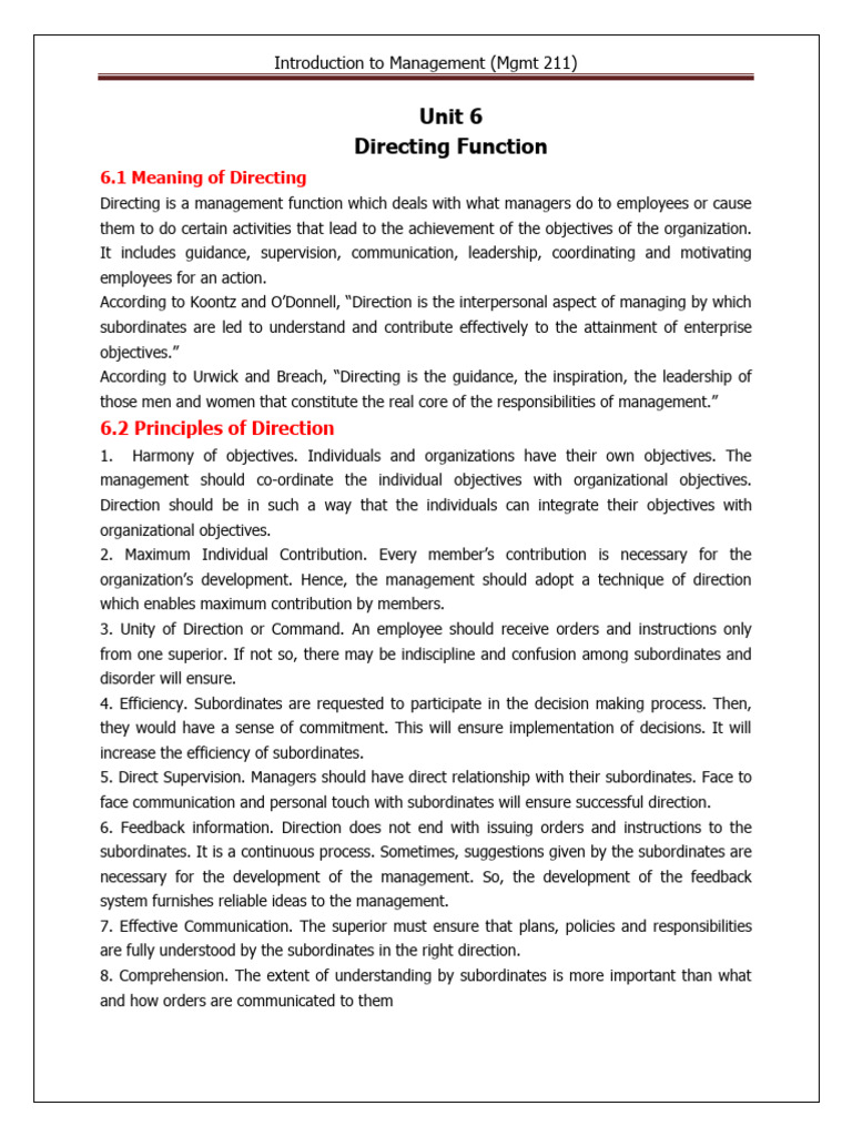 Int To MGMT Chapter-6 | PDF