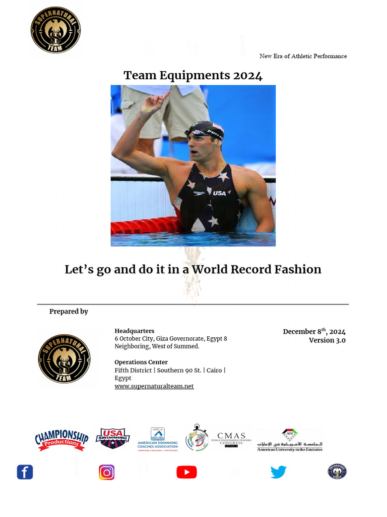 BCSH Supernatural Team Equipments Checklist 2024 v.3 HSCH | PDF